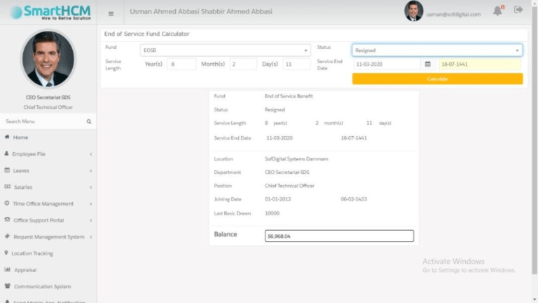 Final Settlement Management - SmartHCM